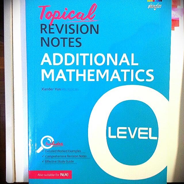 Shinglee O Level E & A Mathematics Revision Notes, Hobbies & Toys ...