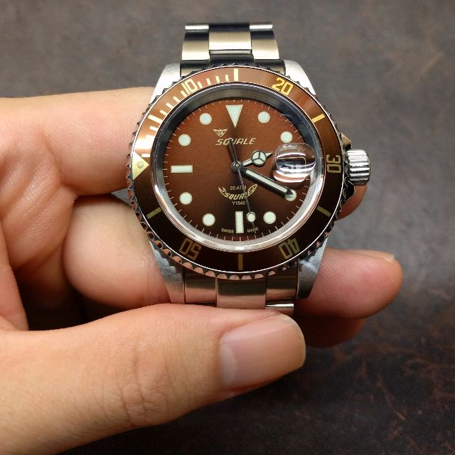 Squale 20 Atmos Root Beer Full Set, Men's Fashion, Watches on Carousell