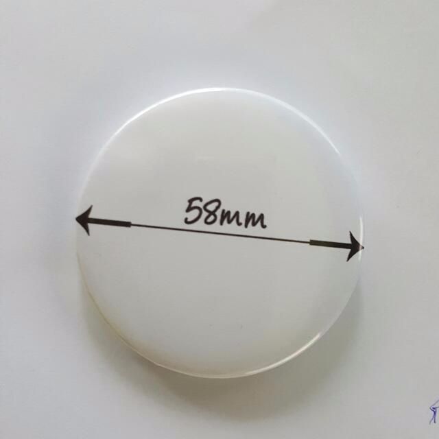 Custom / Personalize 58MM Pin Badges, Hobbies & Toys, Stationery ...