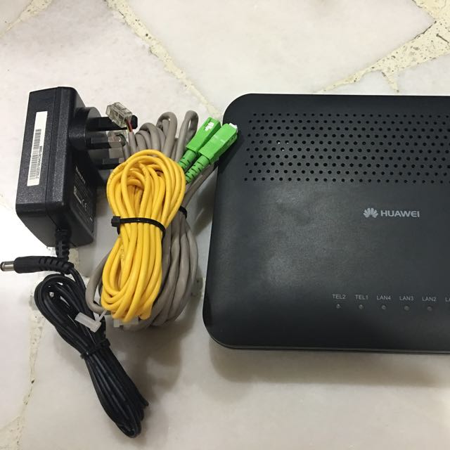 Huawei Echolife HG8240 modem TP-Link Motorola Asus D-Link Singtel ...