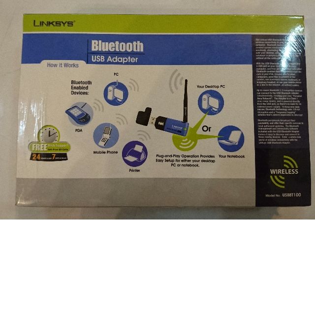Linksys Bluetooth USB adaptor model USBBT100, Computers & Tech, Laptops ...