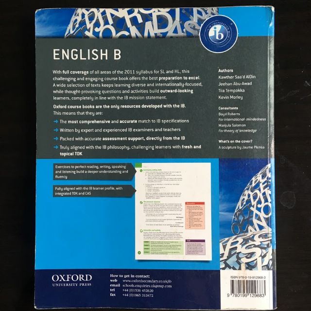 IB Diploma ENGLISH B, Hobbies & Toys, Books & Magazines, Textbooks on ...