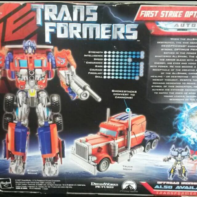 Transformers First Strike Optimus Prime, Hobbies & Toys, Toys & Games ...
