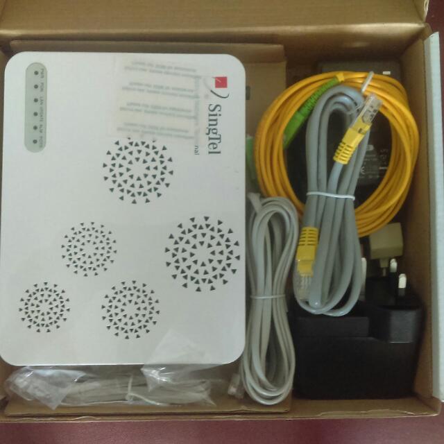 Used Singtel Aztech FG7003GRV(*AC) Router With Singtel Optical Network ...