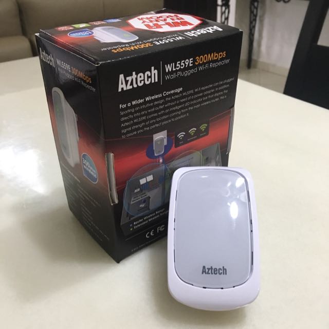 WiFi Repeater / Extender (Aztech WL559E), Computers & Tech, Parts ...