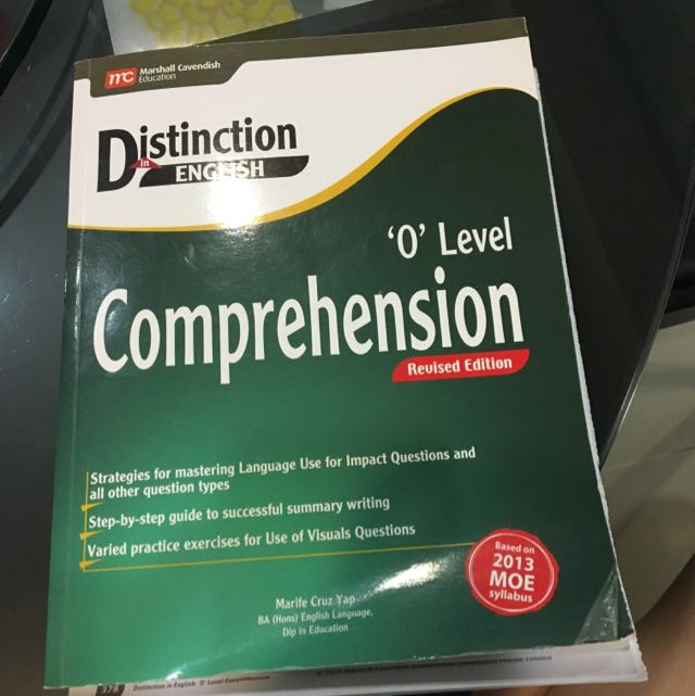 Distinction In English (O-Level comprehension), Hobbies & Toys, Books ...