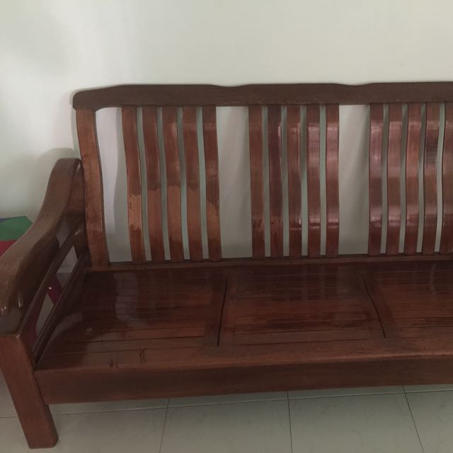 Hard Wood Sala set /negotiation Apply, Furniture & Home Living ...