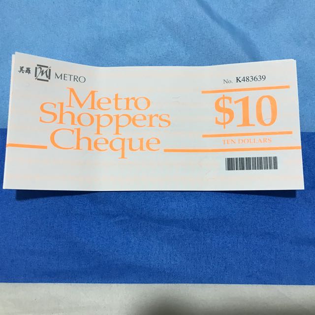 Metro Vouchers (in Denominations of $10), Tickets & Vouchers, Vouchers ...