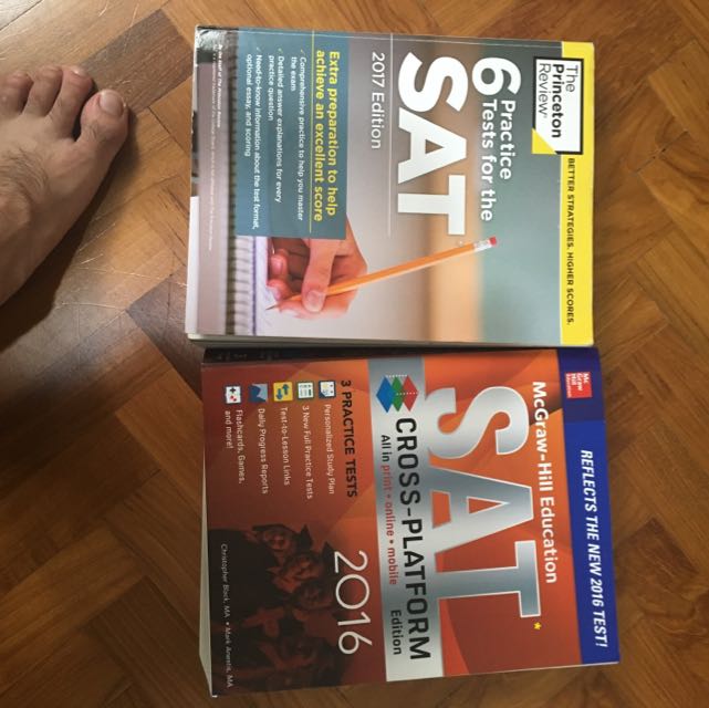 SAT Text Books, Hobbies & Toys, Books & Magazines, Textbooks on Carousell