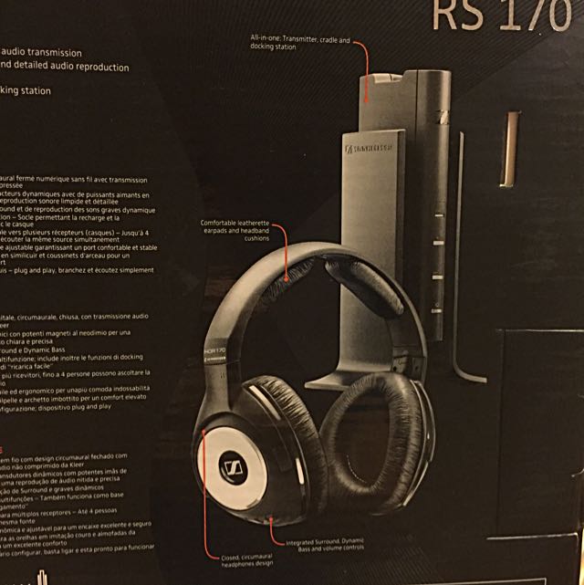 Sennheiser RS 170 Wireless Headphones, Audio, Soundbars, Speakers ...