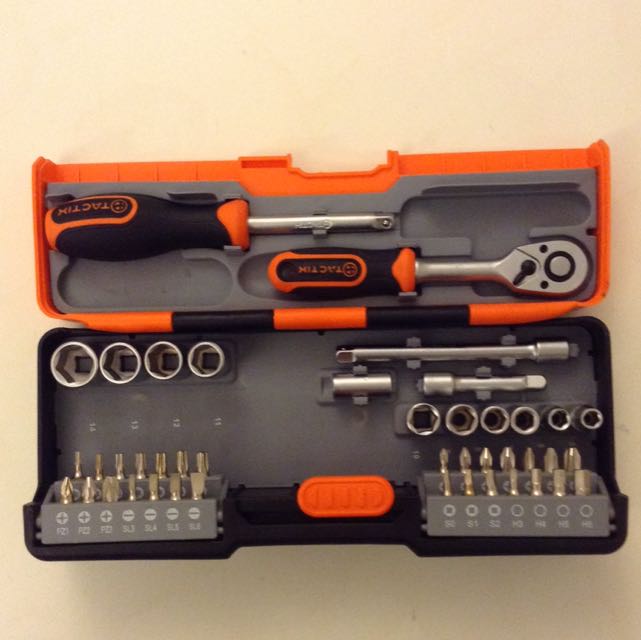 Tactix 40 Piece Ratchet Set Compact, Car Accessories on Carousell