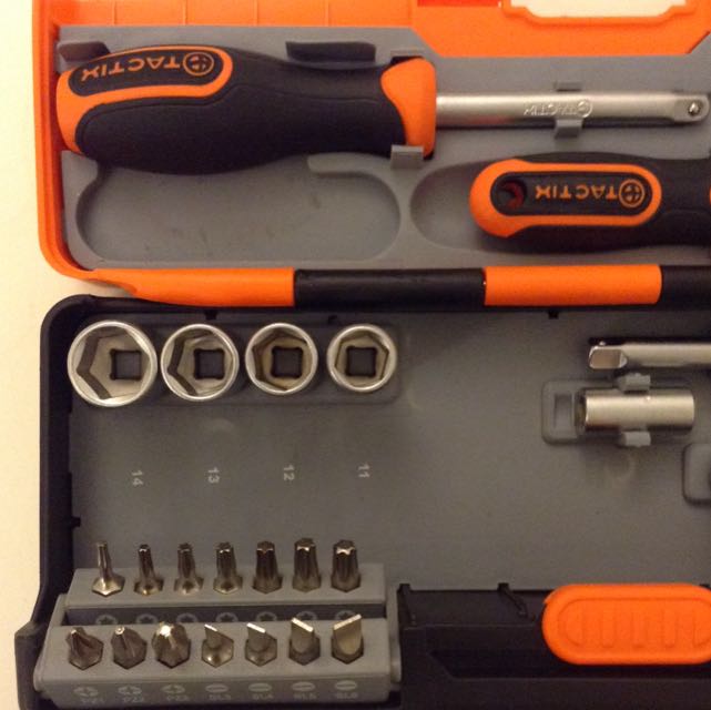 Tactix 40 Piece Ratchet Set Compact, Car Accessories on Carousell