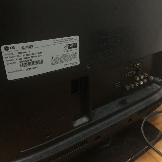 LG TV 22" 22LD330, TV & Home Appliances, TV & Entertainment, TV on ...