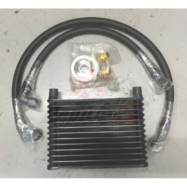 Universal high grade oil cooler kit set with thermostat adaptor & high ...