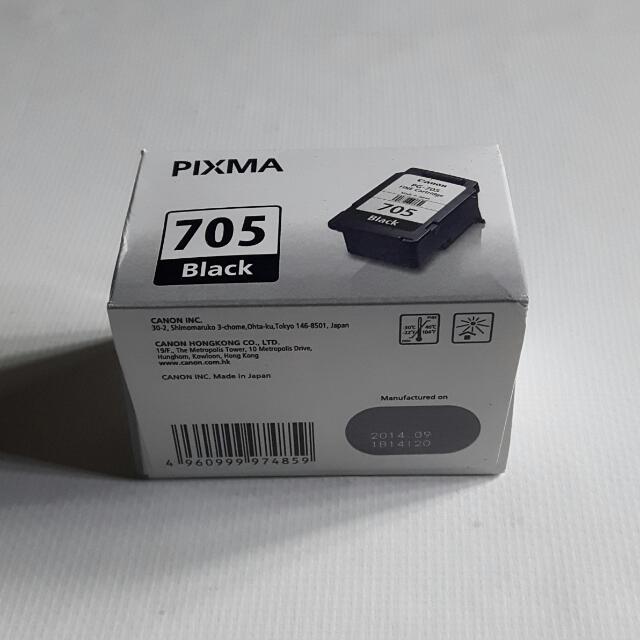 Canon Pixma PG-705 Black Ink Fine Cartridge, Computers & Tech, Printers ...