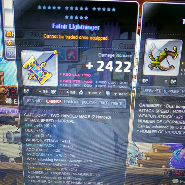 Maplestory SEA fafnir weapons, Video Gaming, Video Game Consoles ...