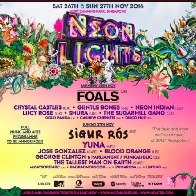 Neon Lights Ticket - 2 Day Pass, Tickets & Vouchers, Event Tickets on ...