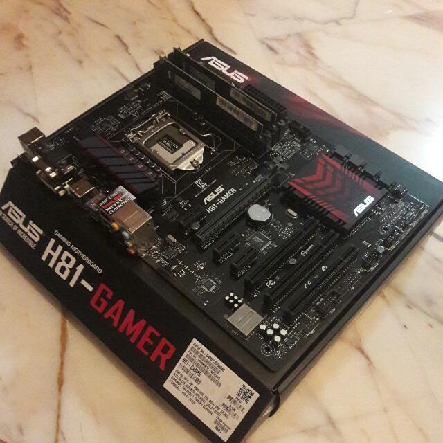 Asus H81-Gamer Motherboard, Computers & Tech, Parts & Accessories ...