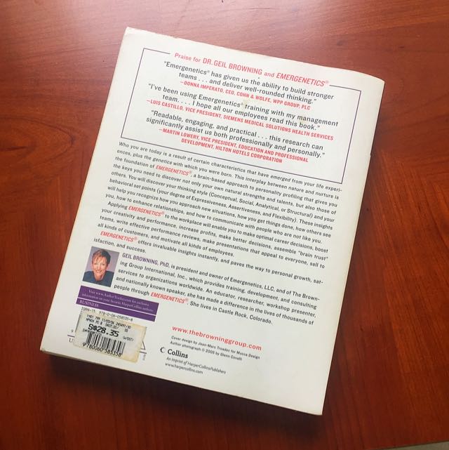 Emergenetics, Hobbies & Toys, Books & Magazines, Fiction & Non-Fiction ...