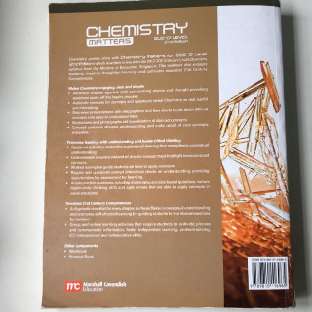 Marshall Cavendish: Chemistry Matters GCE O Level 2nd Edition, Hobbies ...
