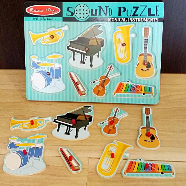 Melissa & Doug Musical Instruments Sound Puzzle, Hobbies & Toys, Toys ...