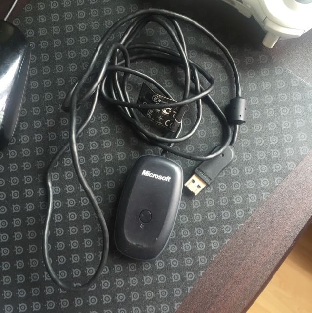 Wireless Xbox 360 Controller Adapter For Windows, Video Gaming, Gaming ...