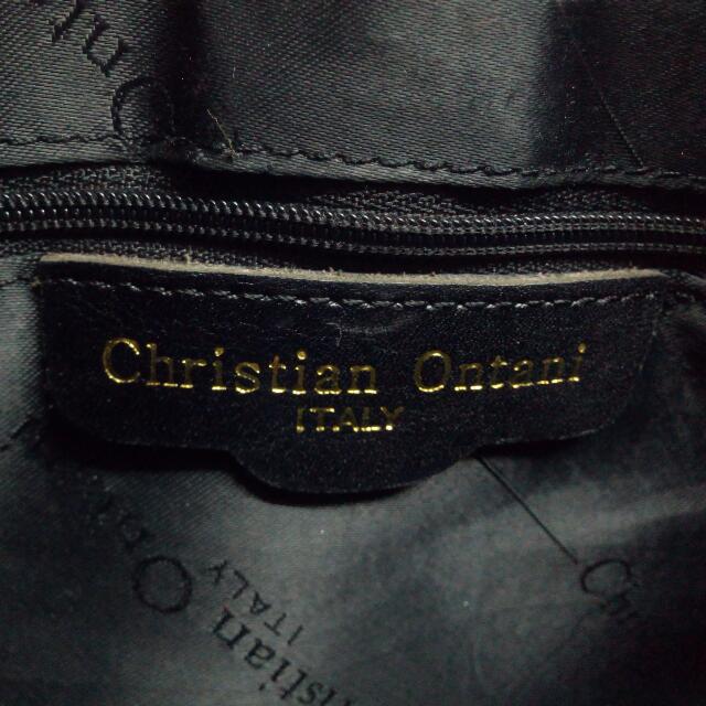 Authentic Ontani Christian Italy Bag Genuine Leather, Women's Fashion ...