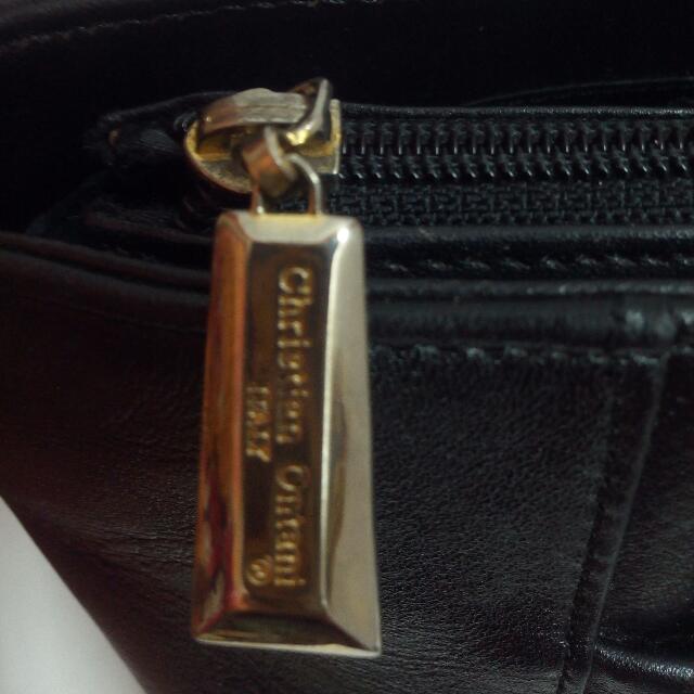 Authentic Ontani Christian Italy Bag Genuine Leather, Women's Fashion ...