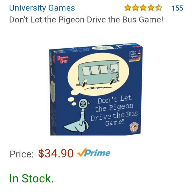 Don't Let Pigeon Drive The Bus Game!, Hobbies & Toys, Toys & Games on ...