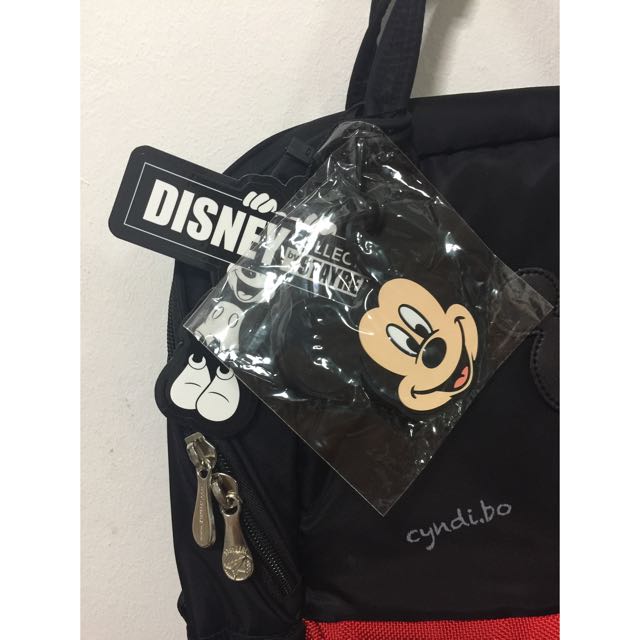 STAYREAL Disney Mickey backpack 米奇變身大嘴後背包 (無版型/黑色), Women's Fashion ...