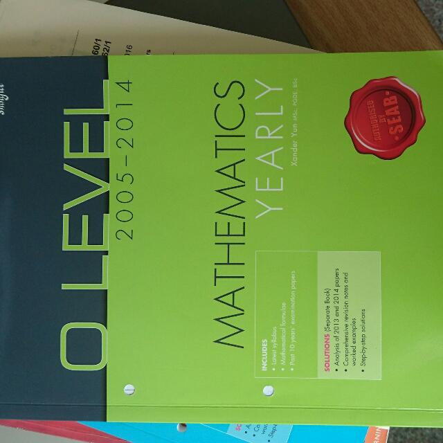 O Level Mathematics Ten Year Series, Hobbies & Toys, Books & Magazines ...