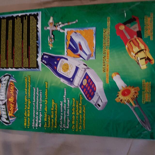 Rare 2002 power rangers wild force lunar caller, Toys & Games, Bricks ...