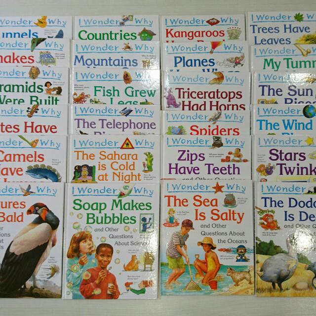 Grolier 'I Wonder Why' series (set of 24- complete set), Hobbies & Toys ...