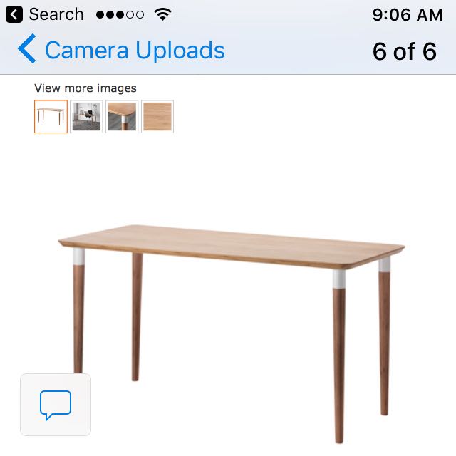 Ikea hilver Bamboo Table, Furniture & Home Living, Furniture, Tables ...