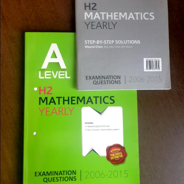 JC A Level H2 Mathematics TYS (Yearly and Topical), Hobbies & Toys ...