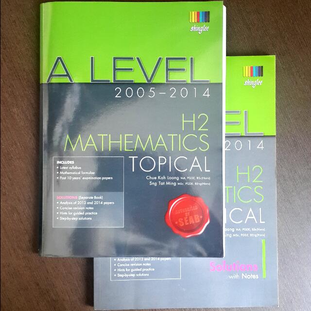 JC A Level H2 Mathematics TYS (Yearly and Topical), Hobbies & Toys, Books & Magazines, Textbooks ...