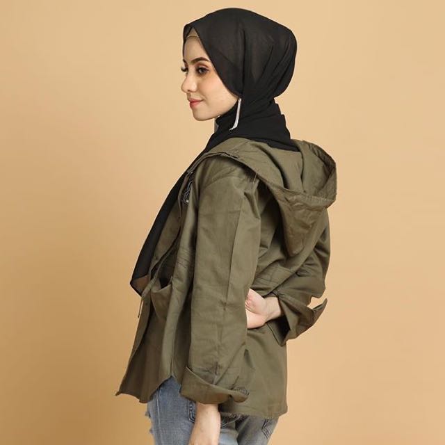 Parka Green By Tasnim Shah, Women's Fashion, Coats, Jackets and ...