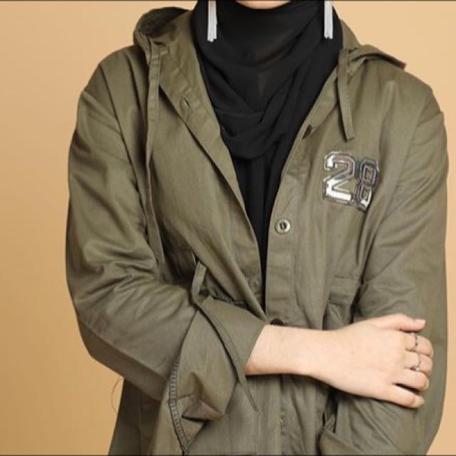 Parka Green By Tasnim Shah, Women's Fashion, Coats, Jackets and ...