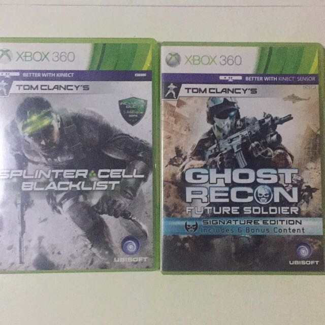 XBOX 360 - Splinter Cell Blacklist - Ghost Recon Future Soldier, Video ...