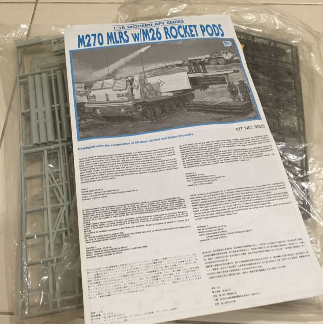 1/35 Dragon DML M270 MLRS w/M26 Rocket Pods, Hobbies & Toys, Toys & Games on Carousell