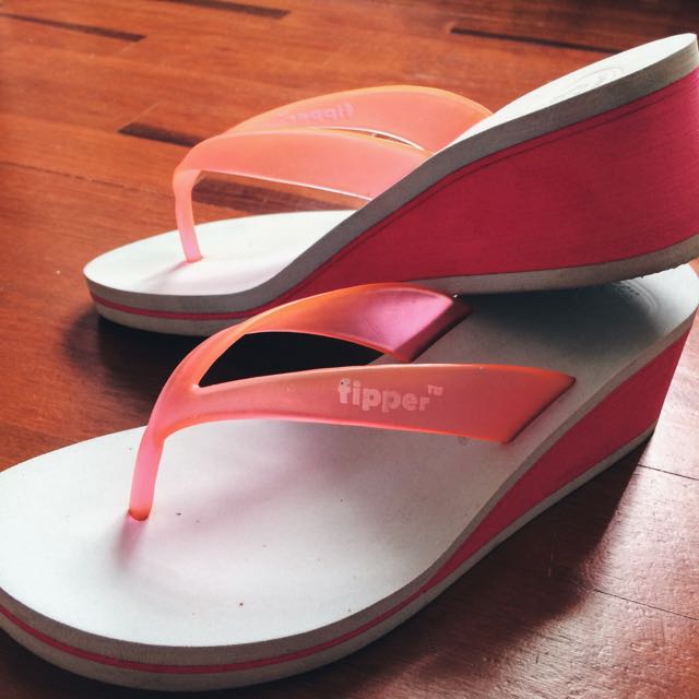 Flipper High Heeled Slippers, Women's Fashion, Footwear, Sandals on ...