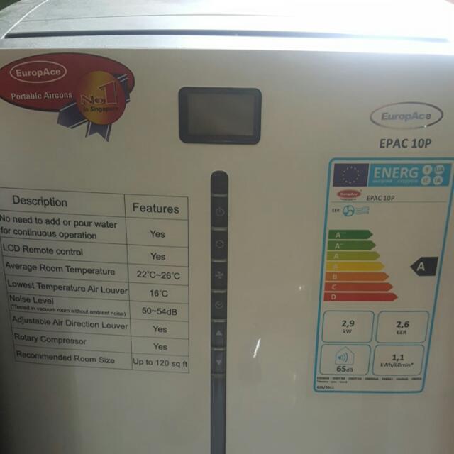 EuropAce. EPAC 10P, TV & Home Appliances, Air Conditioners & Heating on ...