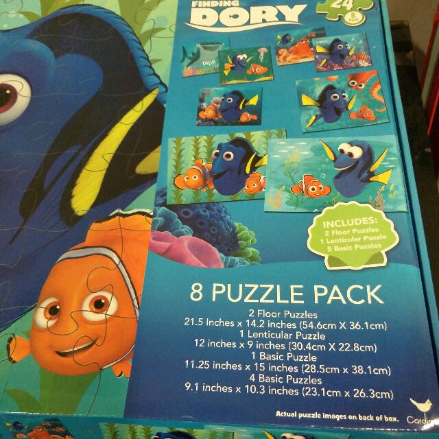 Finding Dory 8 Puzzle Pack, Hobbies & Toys, Toys & Games on Carousell