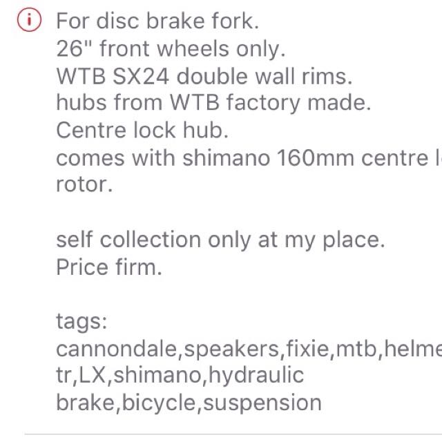 Rotor Front Wheel, Sports Equipment, Bicycles & Parts, Bicycles on ...