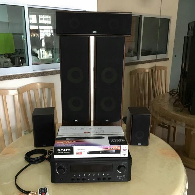 USED ORIX SPEAKER 5.1 WITH ROLAND MARTIN AMPLIFIER SGD400, Audio ...