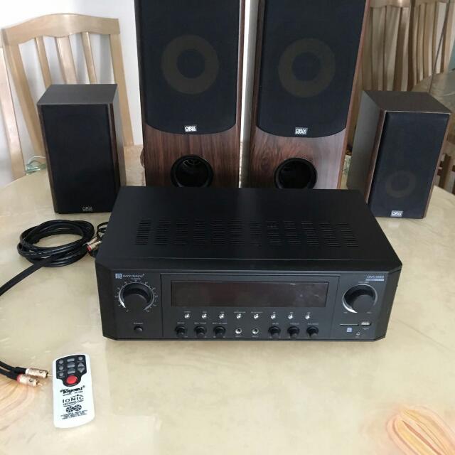 USED ORIX SPEAKER 5.1 WITH ROLAND MARTIN AMPLIFIER SGD400, Audio ...