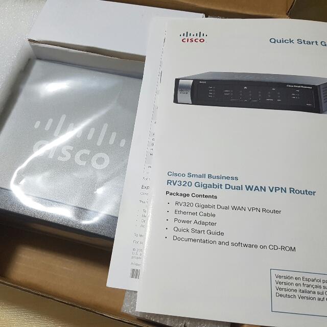 Cisco RV320 Dual Gigabit WAN VPN Router, Computers & Tech, Parts ...