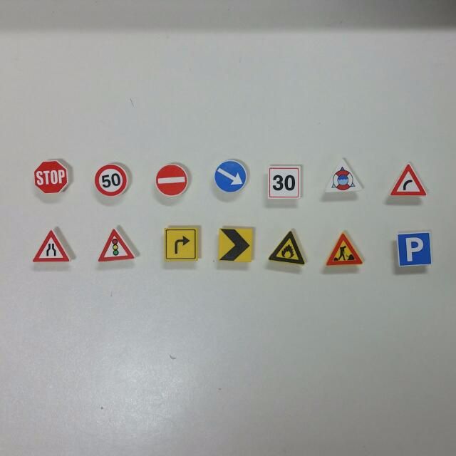 Lego Road Signs (Authentic) Clip Ons., Hobbies & Toys, Toys & Games on ...
