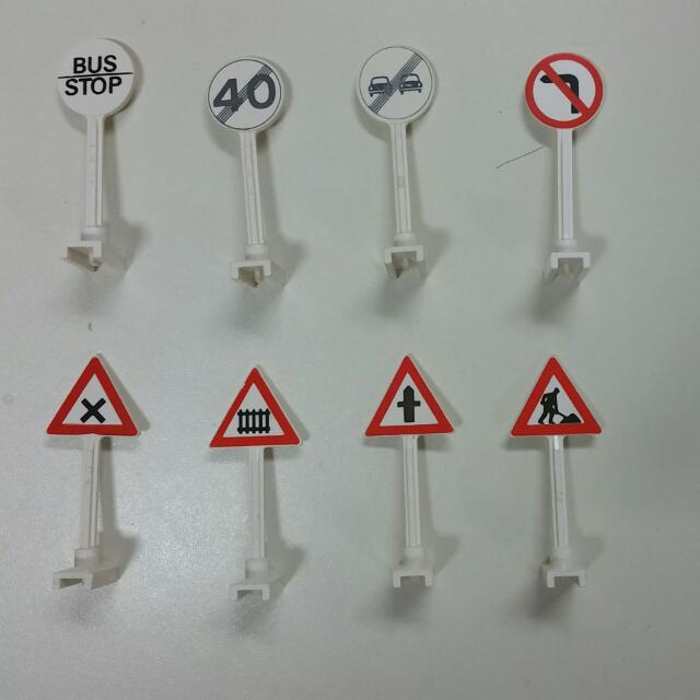 Lego Road Signs With Stands, Hobbies & Toys, Toys & Games on Carousell