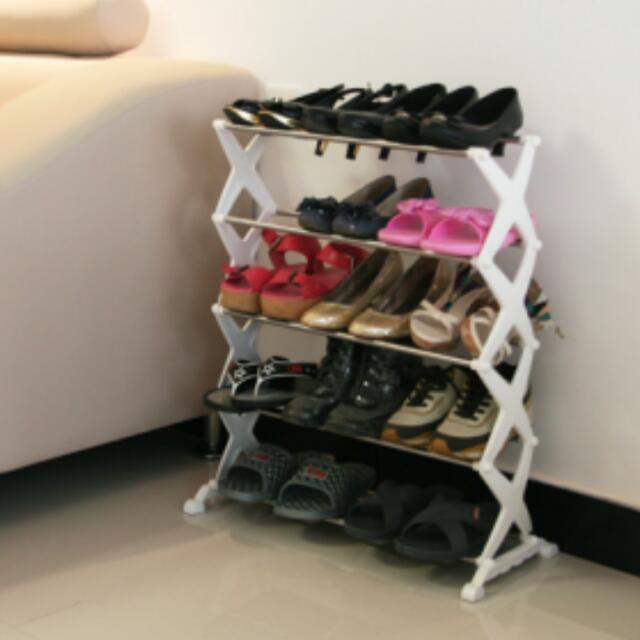Multi-Level Shoe Rack, Furniture & Home Living, Furniture, Shelves ...
